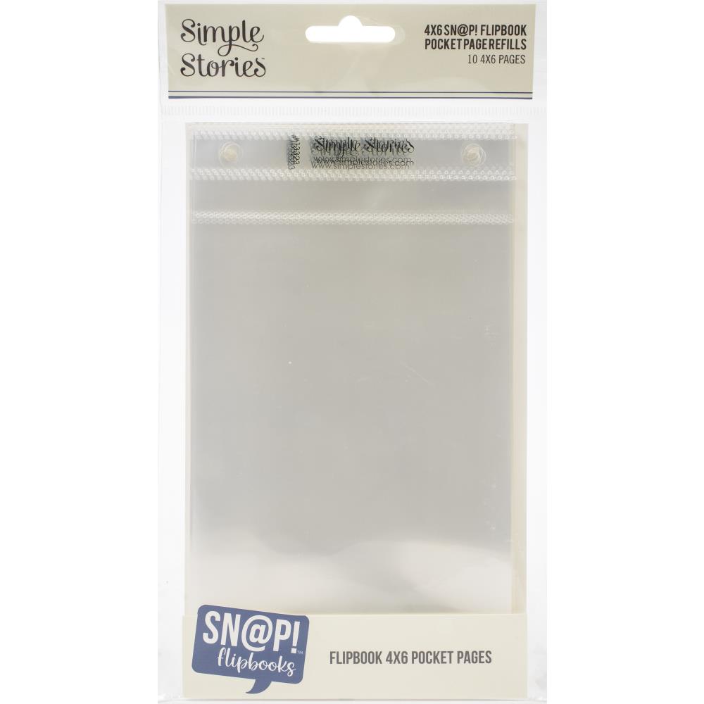 SIMPLE STORIES FLIPBOOK 4X6 POCKET PAGES - Scrapbook Super Station