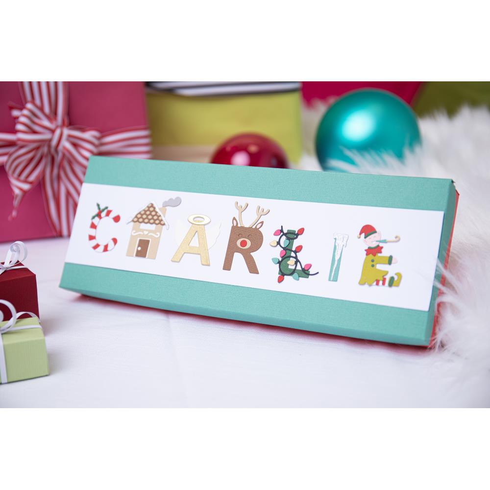 Sizzix Thinlit Die Christmas Alphabet - Scrapbook Super Station