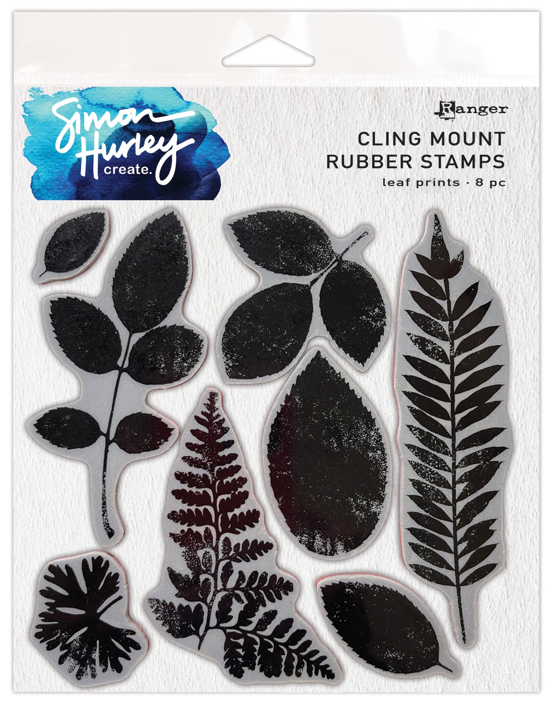 Ranger Simon Hurley Stamp Leaf Prints - Scrapbook Super Station