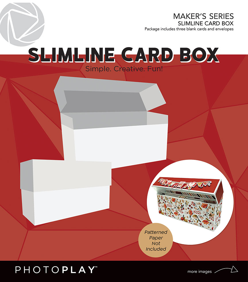 Photo Play Slimline Card Box - Scrapbook Super Station