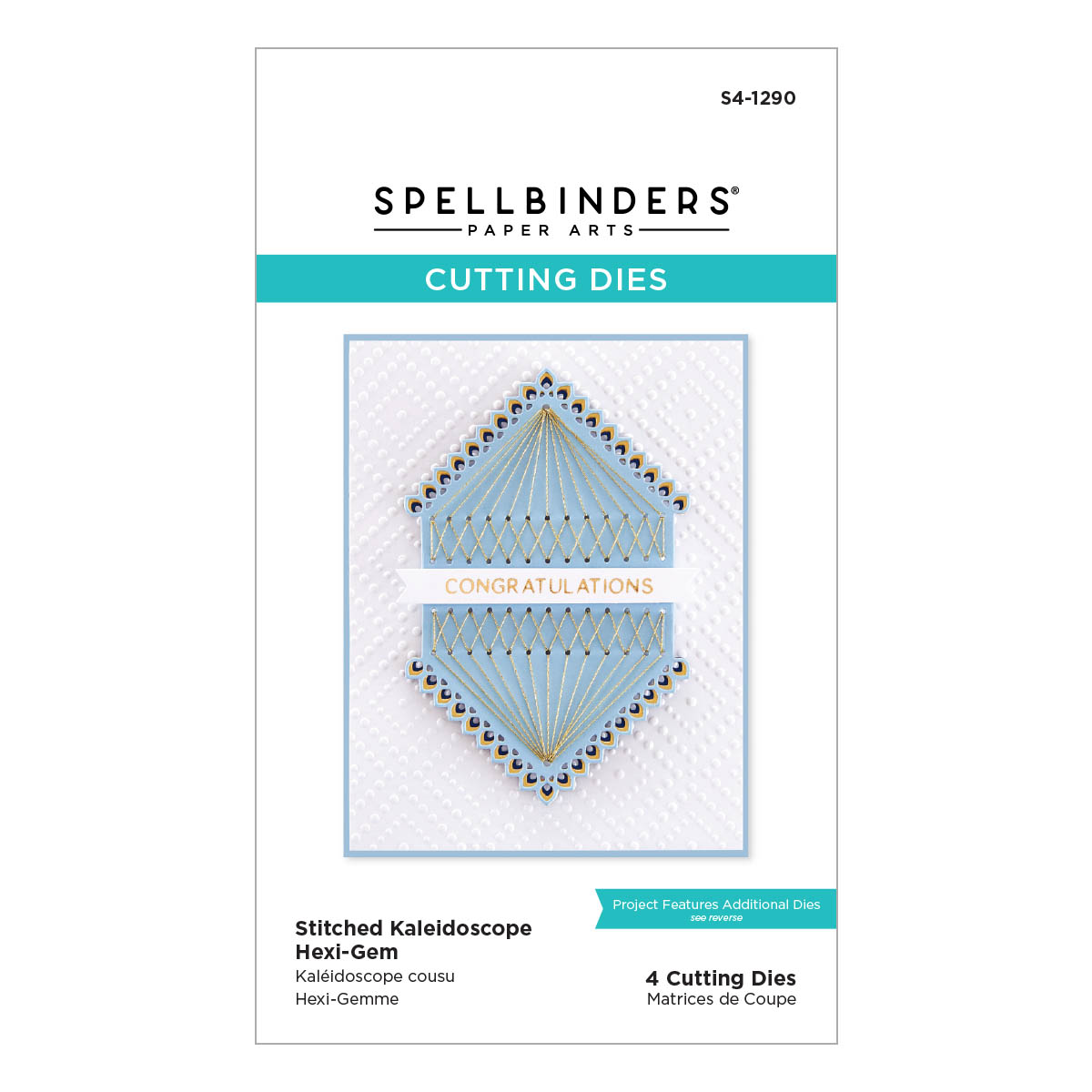 Spellbinders Die Stitch Kaleidoscope Hexi-gem - Scrapbook Super Station