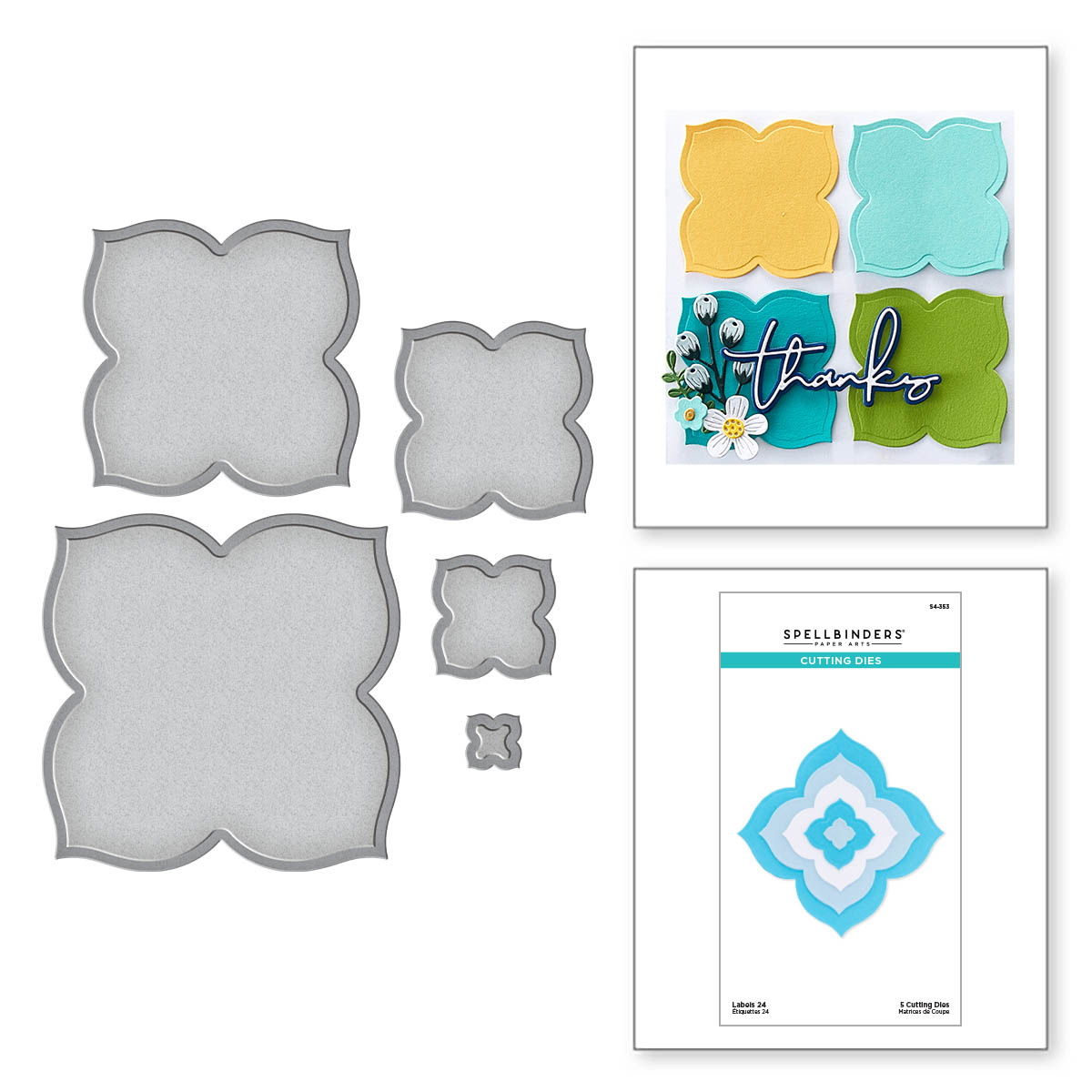 Spellbinders Labels 24 Etched Dies - Scrapbook Super Station