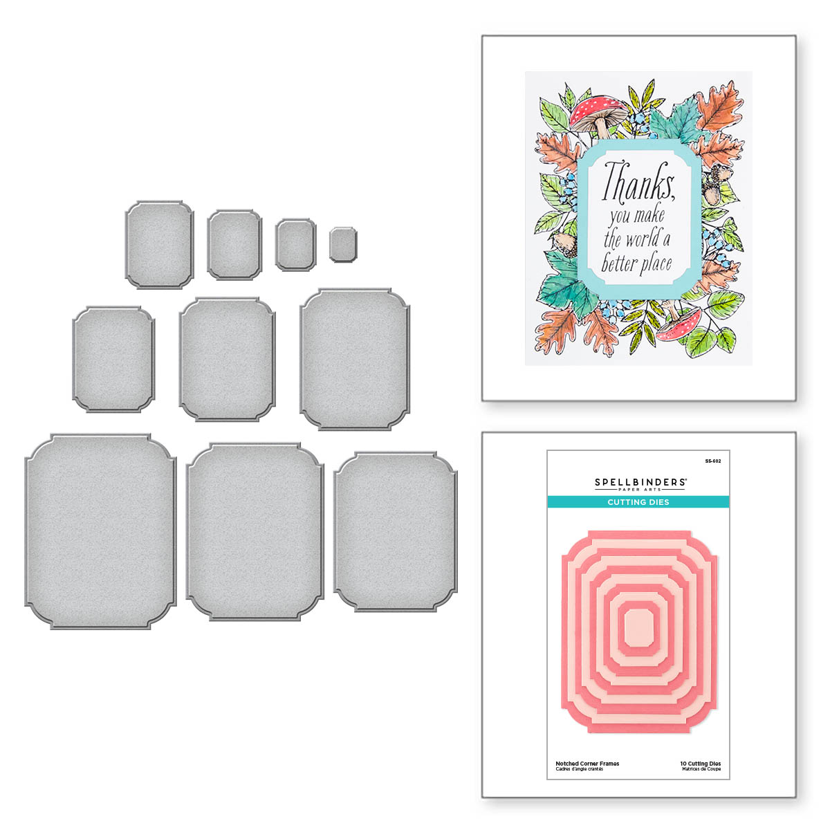 Spellbinders Die Notched Corner Frames - Scrapbook Super Station