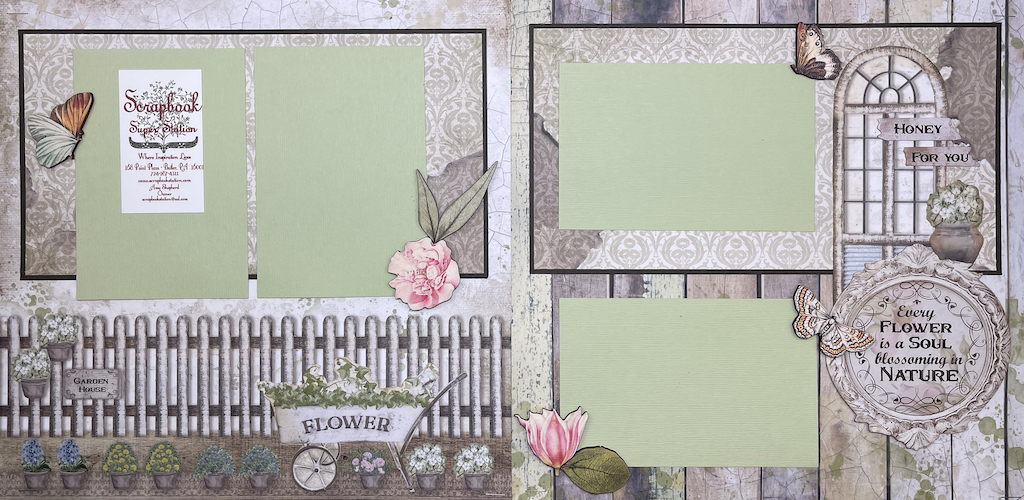 Stamperia Romantic Garden House Triple Layout Kit - Scrapbook Super Station