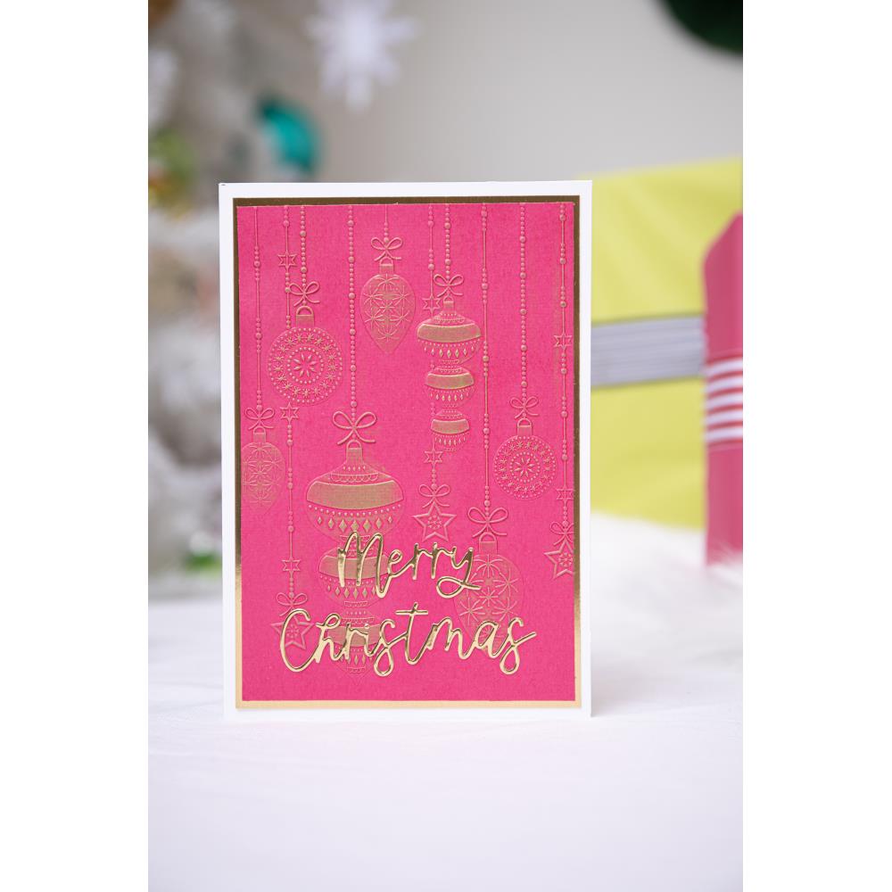 Sizzix Embossing Folder Sparkly Ornaments - Scrapbook Super Station