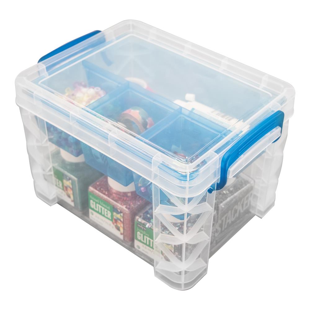 ADVANTUS SUPER STACKER DIVIDED STORAGE BOX 6.38″X7.25″X10.88 ...