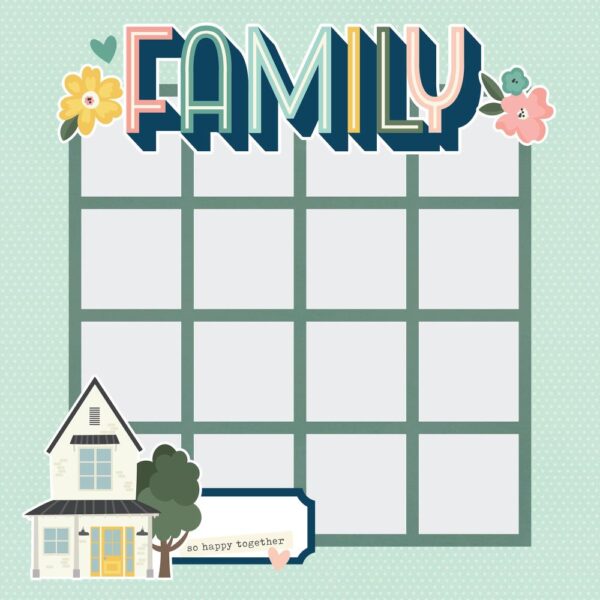 SIMPLE STORIES PAGE TEMPLATE DESIGN 07 - Scrapbook Super Station