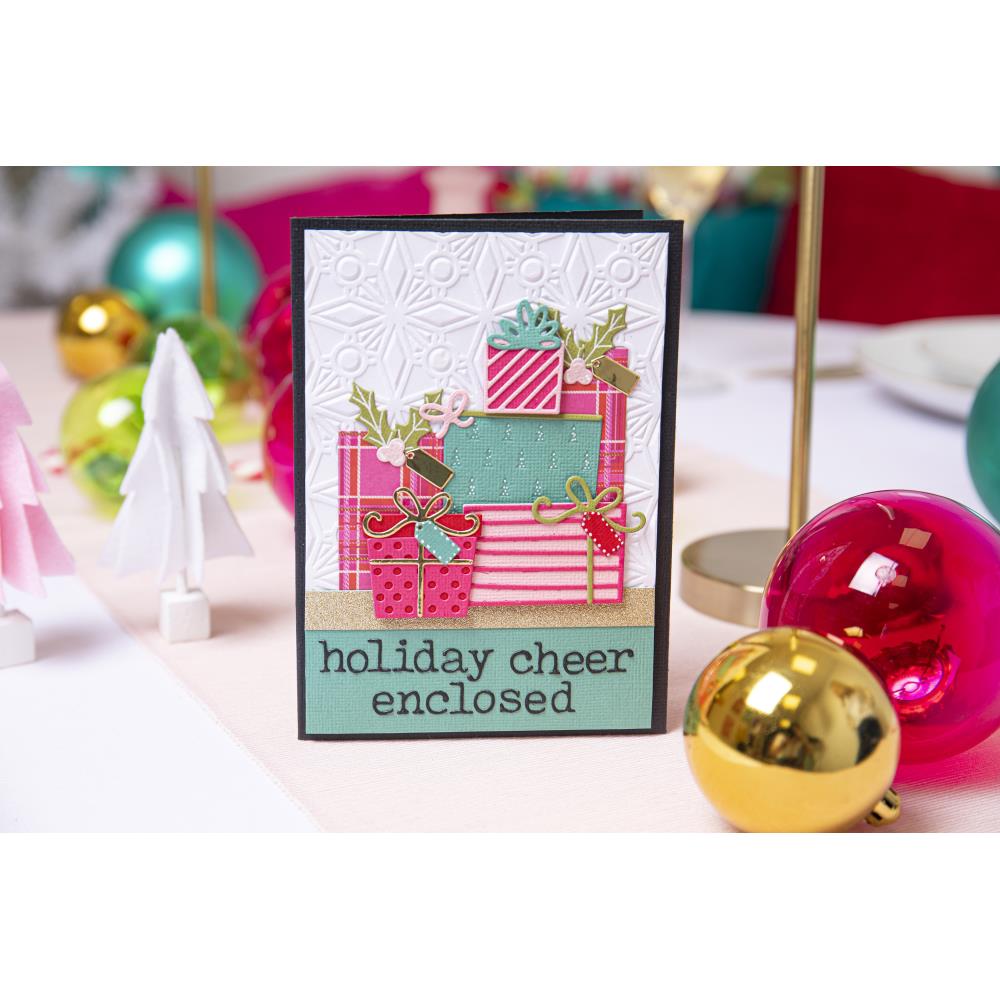 Sizzix Embossing Folder Geo Crystals - Scrapbook Super Station