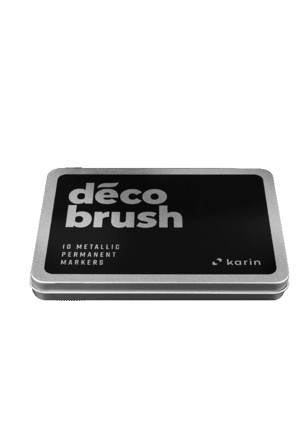 Deco Brush Metallic 10 PCS. Set (Metal-b - Scrapbook Super Station