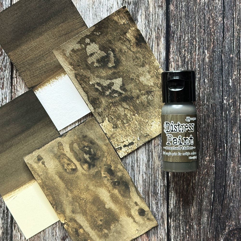 Ranger Tim Holtz Distress Paint Scorched Timber - Scrapbook Super Station
