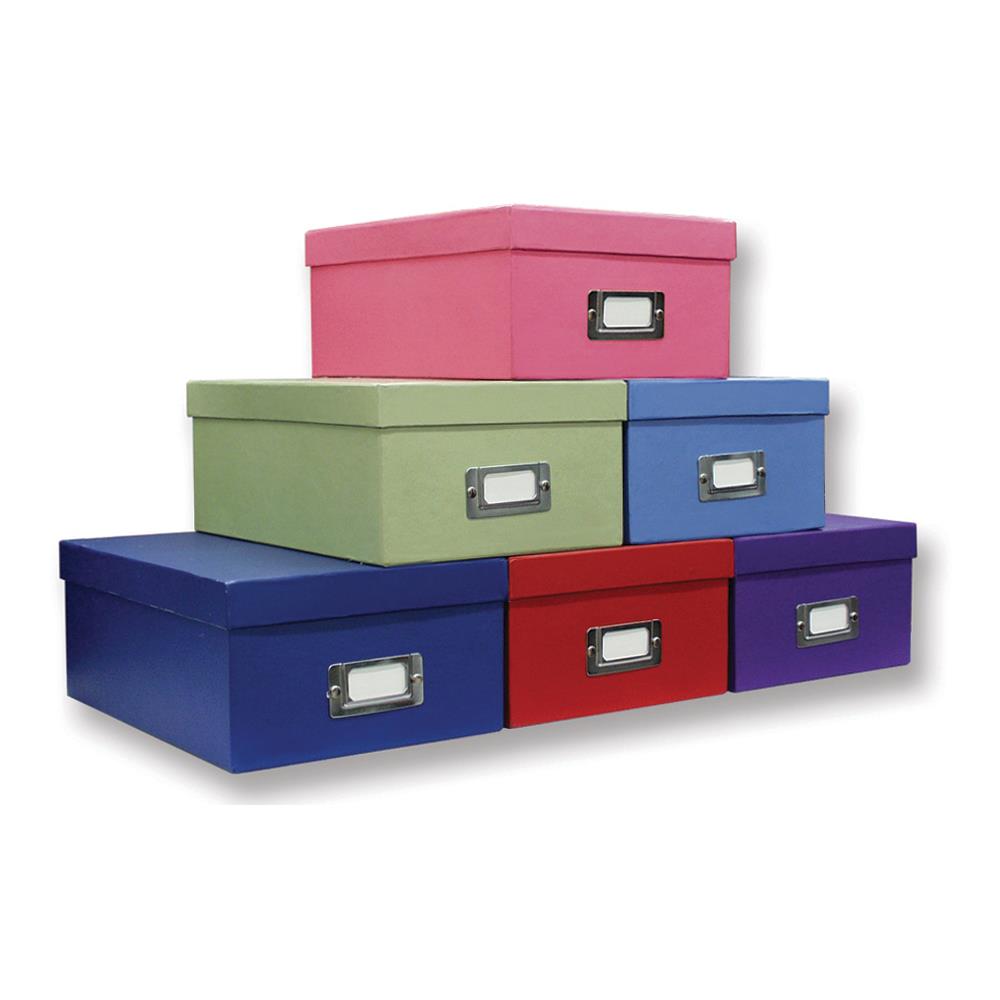 PIONEER PHOTO STORAGE BOX COLORED - Scrapbook Super Station