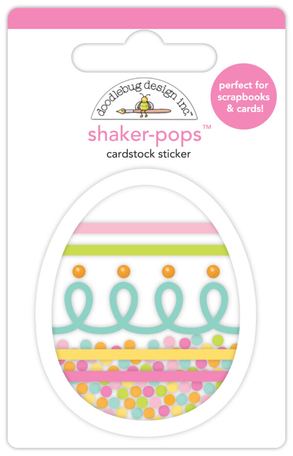 Doodlebug Egg-stra Special Shaker-pops - Scrapbook Super Station
