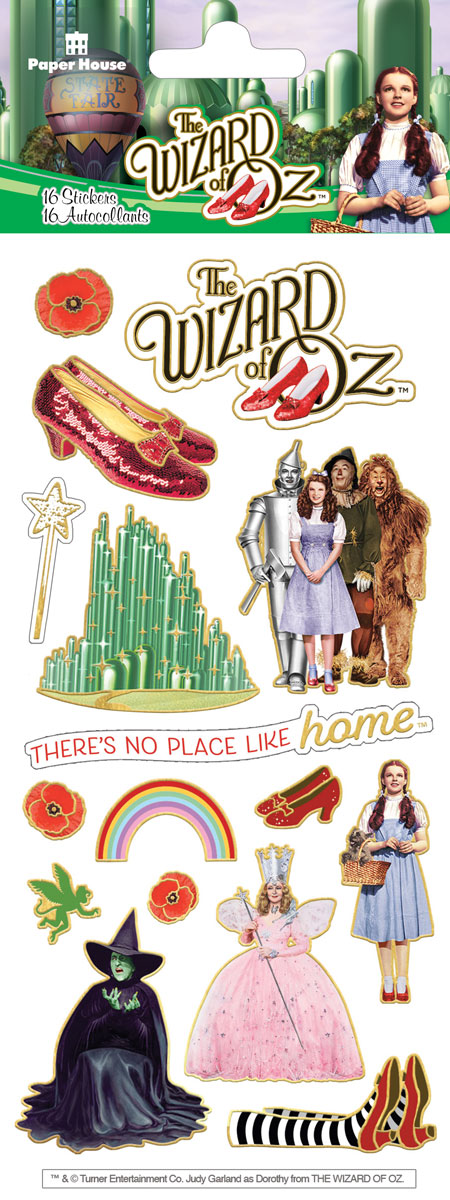 PAPER HOUSE WIZARD OF OZ FOIL STICKER - Scrapbook Super Station