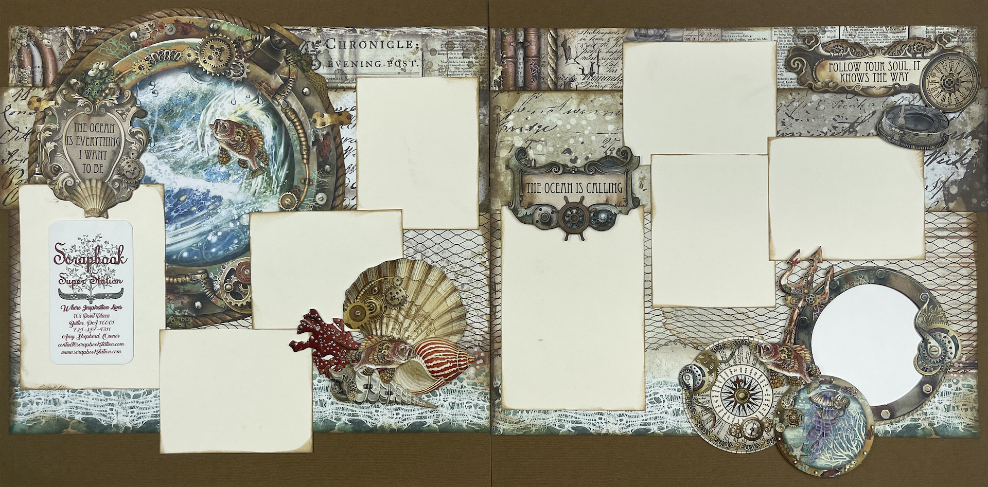 Stamperia Songs of the Sea - Scrapbook Super Station