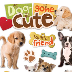 PAPER HOUSE 3D DOG GONE CUTE - Scrapbook Super Station