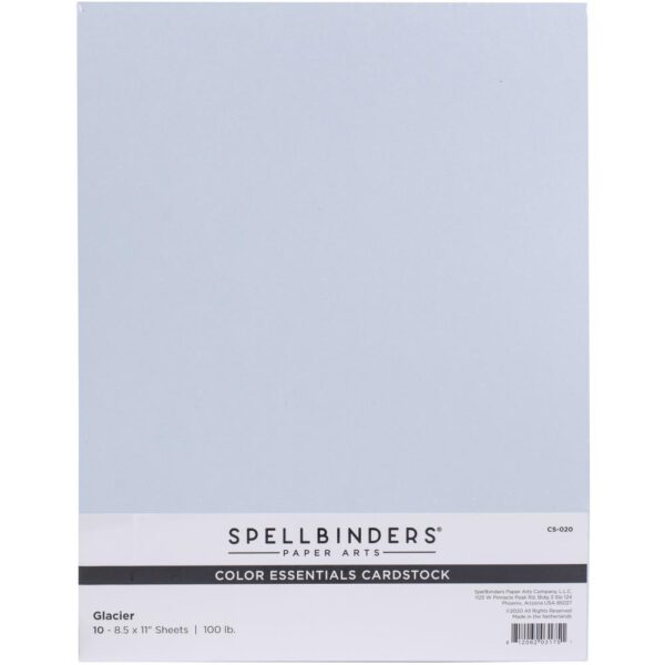 SPELLBINDERS 8.5X11 GLACIER CARDSTOCK - Scrapbook Super Station