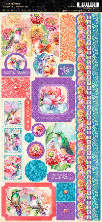 Graphic 45 Flight of Fancy Sticker Set - Scrapbook Super Station
