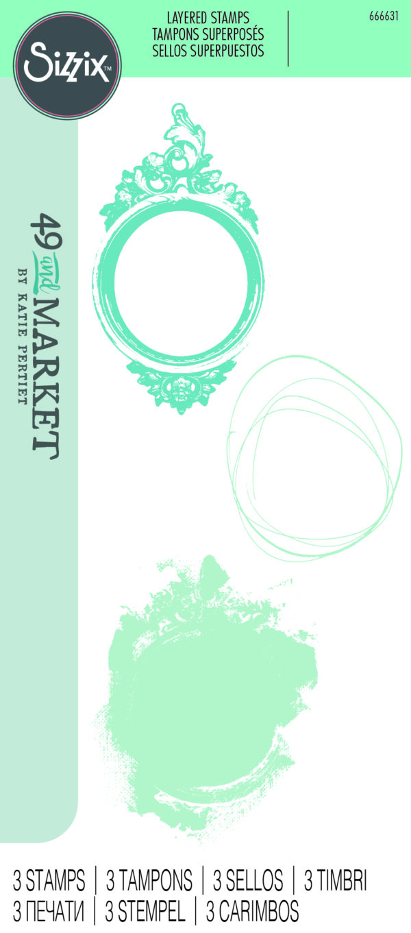 Sizzix 49 & Market Stamp Artsy Regal Frame - Scrapbook Super Station