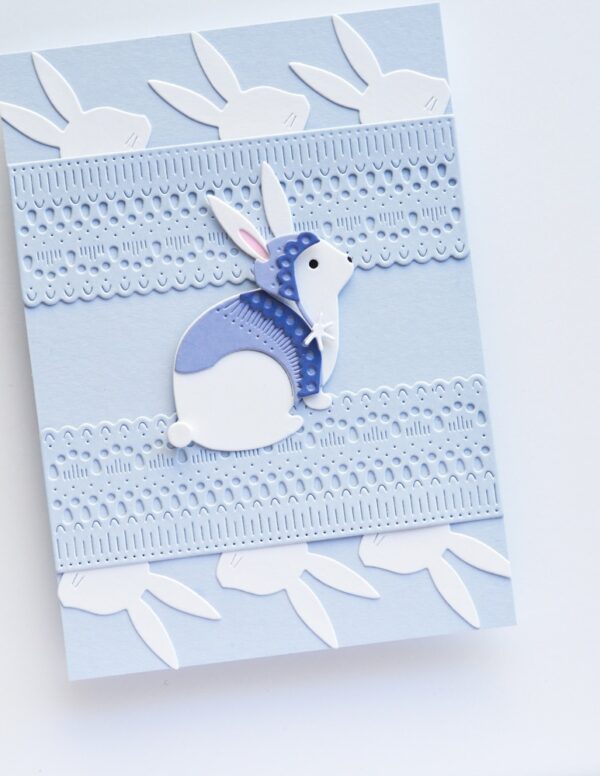 Poppy Stamps Die Nordic Winter Rabbit - Scrapbook Super Station