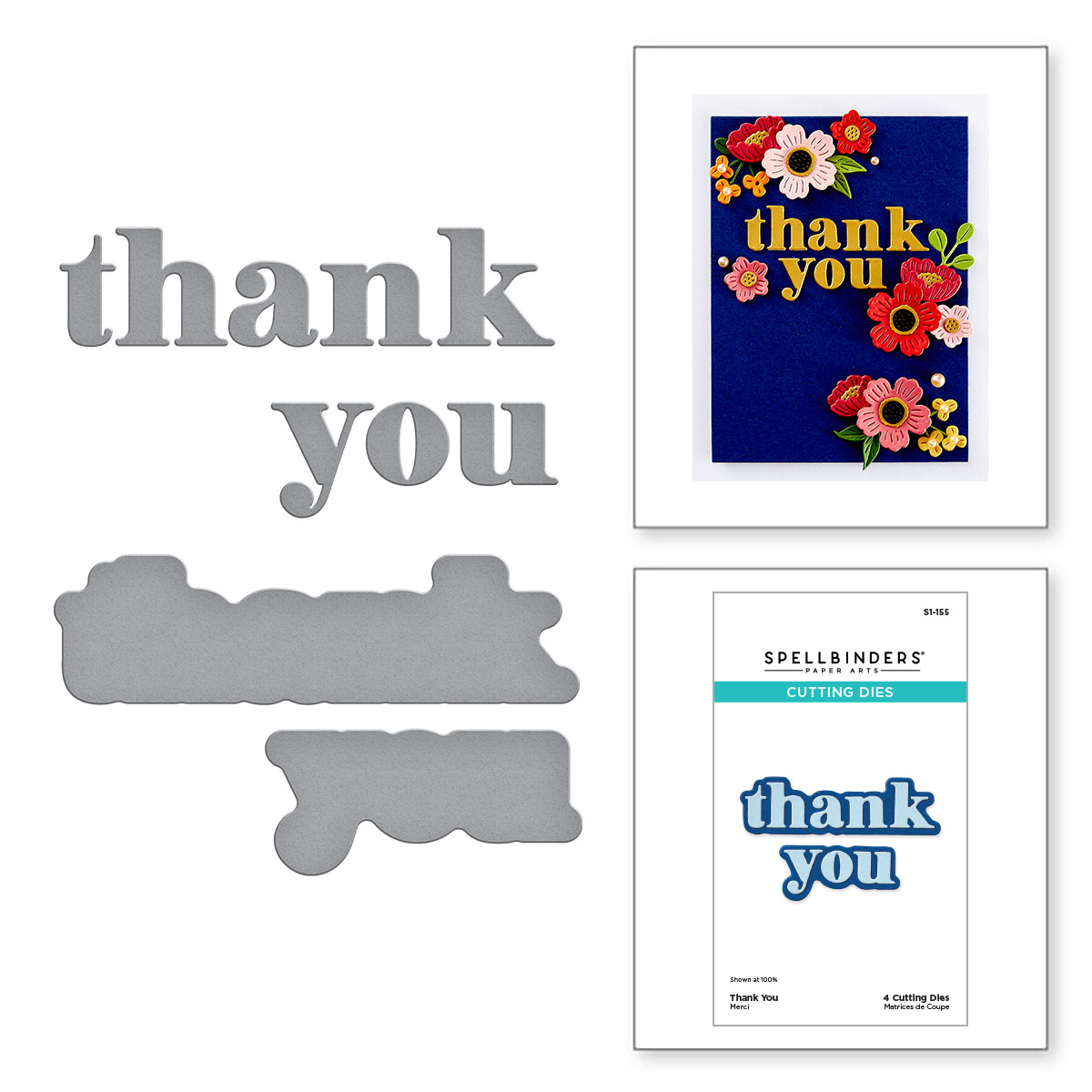 Spellbinders Thank You Etched Dies From the Out and About Collection ...