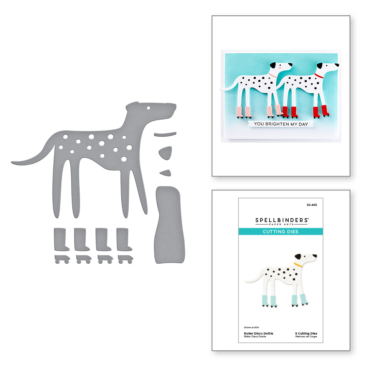 Spellbinders Roller Disco Dottie Etched Dies From the Out and About ...