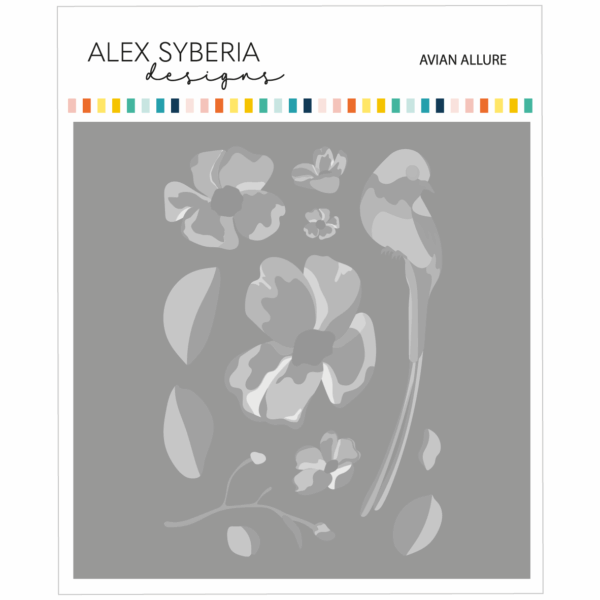 Alex Syberia Stencil Avian Allure - Scrapbook Super Station