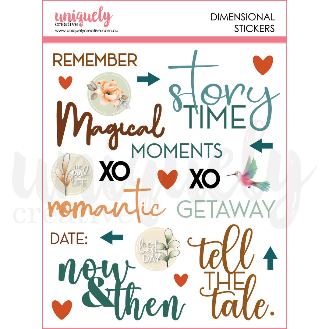 Uniquely Creative Enchanted Forest Dimensional Stickers - Scrapbook ...