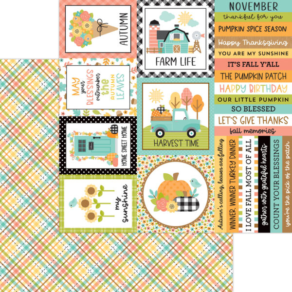 Doodlebug Farmhouse 12X12 Country Quilt - Scrapbook Super Station