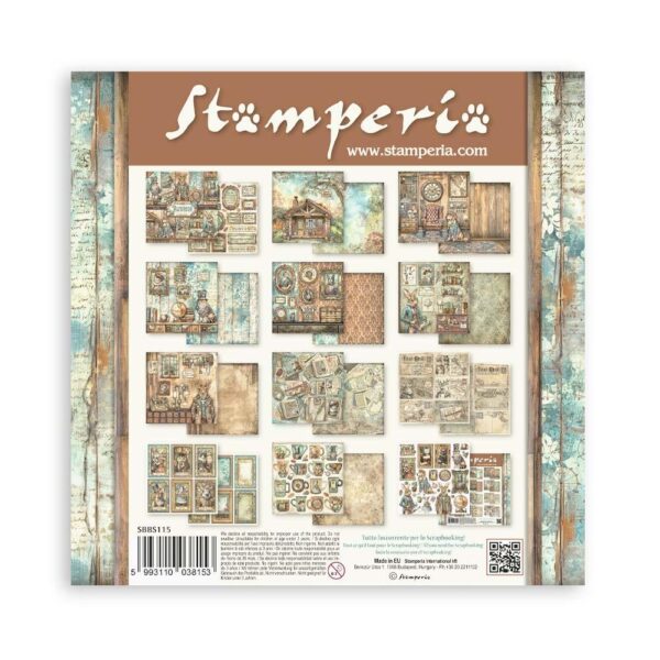 STAMPERIA ALTEREGO 8X8 PAPER PAD - Scrapbook Super Station