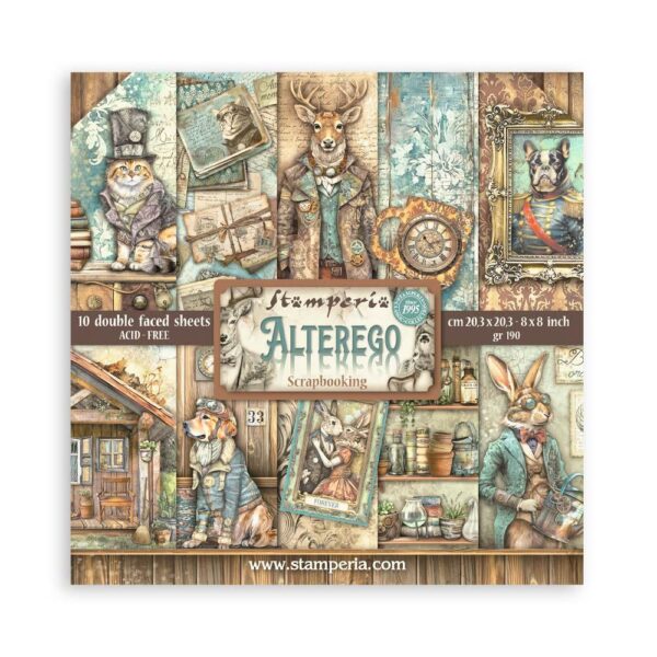STAMPERIA ALTEREGO 8X8 PAPER PAD - Scrapbook Super Station