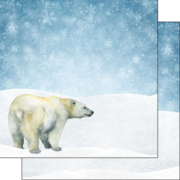 SCRAPBOOK CUSTOMS POLAR BEAR SAFARI 12X12 - Scrapbook Super Station