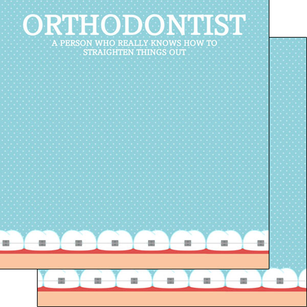 SCRAPBOOK CUSTOMS 12X12 ORTHODONTIST BRACES BORDER - Scrapbook Super ...
