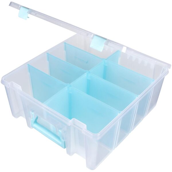 ArtBin Super Satchel Double Deep W/Removable Dividers -AQUA HANDLE ...