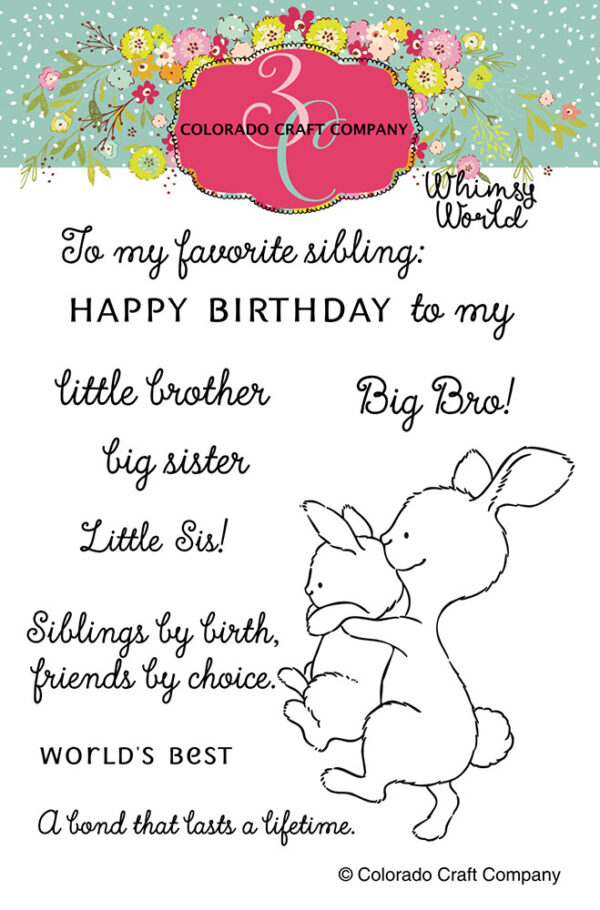 COLORADO CRAFT STAMP BIG BROTHER/SISTER - Scrapbook Super Station