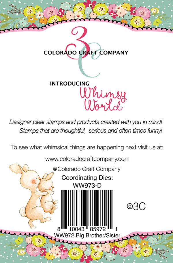 COLORADO CRAFT STAMP BIG BROTHER/SISTER - Scrapbook Super Station