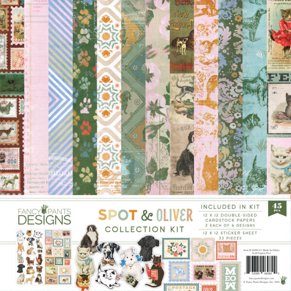 Fancy Pants Spot & Oliver Collection Kit 2 of Each 12X12 + Cardstock ...