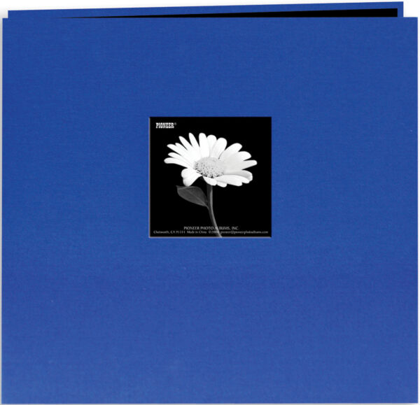 PIONEER 12X12 CLOTH ALBUM FRAME COBALT - Scrapbook Super Station