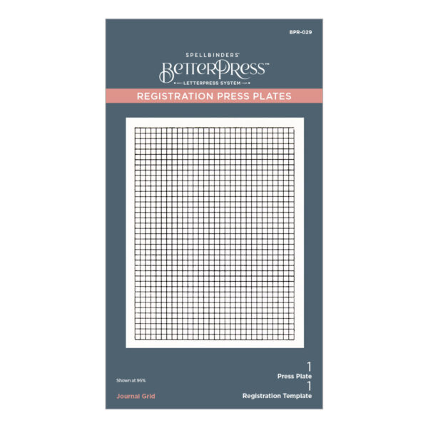 Spellbinders Journal Grid Registration Press Plates From the Take Note ...