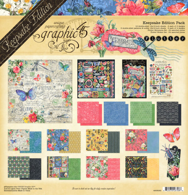 G45 FLUTTER KEEPSAKE EDITION PACK - Scrapbook Super Station