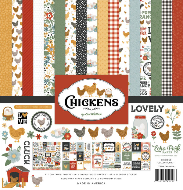 Echo Park Chickens Collection Kit - Scrapbook Super Station