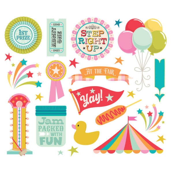 Simple Stories Fun Times Big Bits & Pieces - Scrapbook Super Station