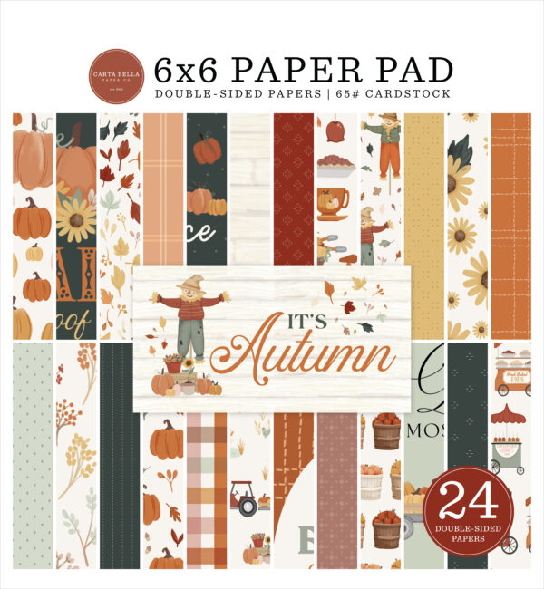 Carta Bella It’s Autumn 6X6 Paper Pad - Scrapbook Super Station