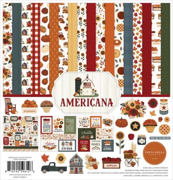 Carta Bella Americana Collection Kit - Scrapbook Super Station