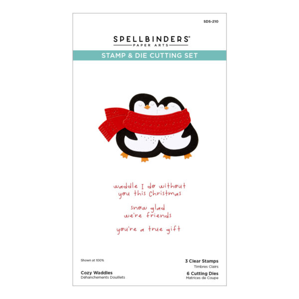 Spellbinders Cozy Waddles Clear Stamp & Die Set From the Merry Mischief ...