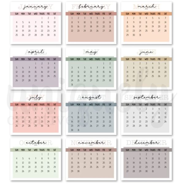 Uniquely Creative 2026 Calendar Pads - Scrapbook Super Station