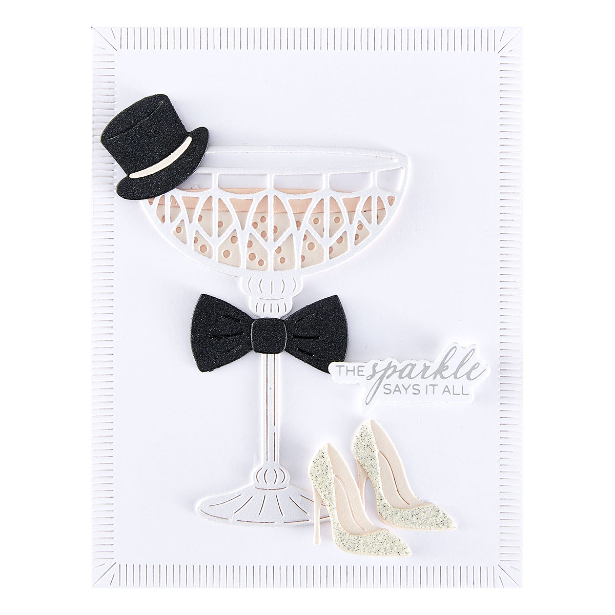 Spellbinders A Special Toast Sentiments Betterpress Plate & Die Set ...