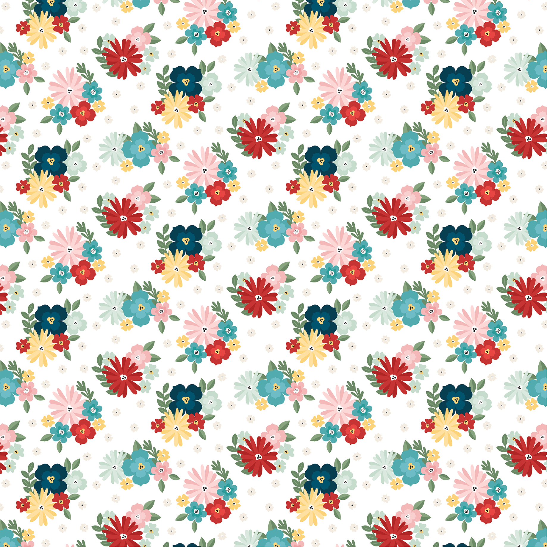 Echo Park Mom’s Kitchen 12X12 Gathered Floral - Scrapbook Super Station