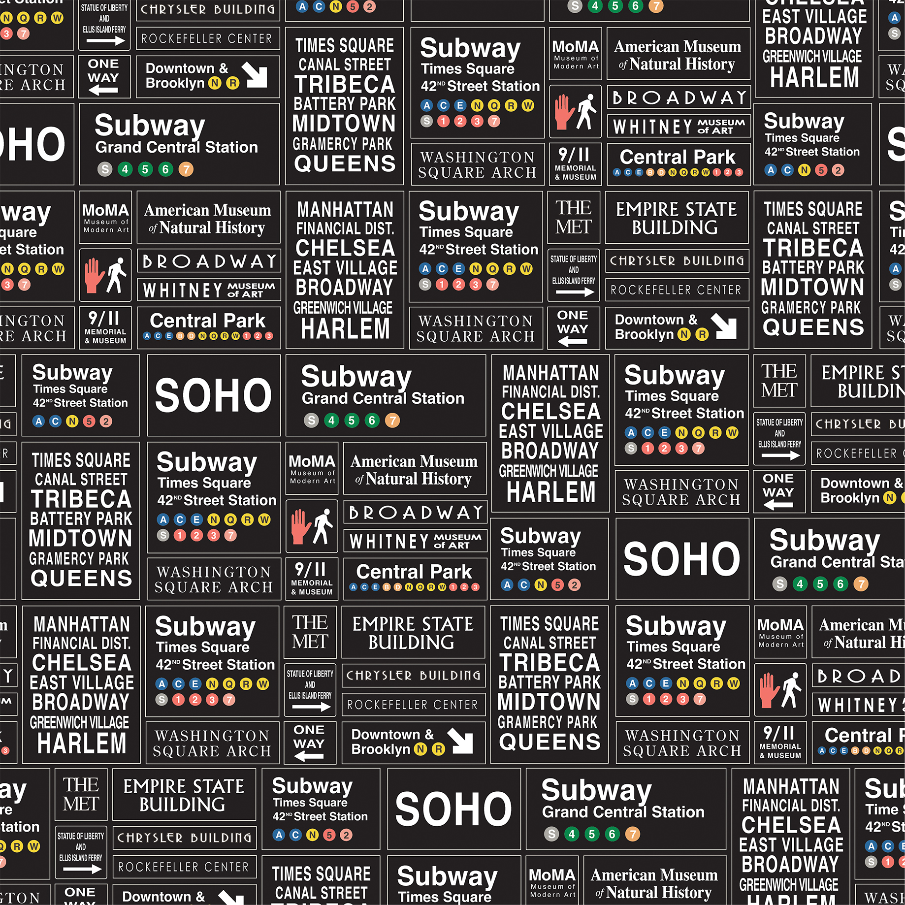 Carta Bella New York City 12X12 Subway Signs - Scrapbook Super Station