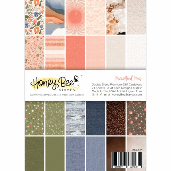 Honey Bee Paper Homestead Hues - Scrapbook Super Station