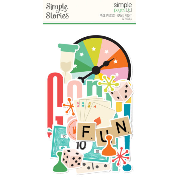 Simple Stories Game Night Simple Pages Page Pieces - Scrapbook Super ...